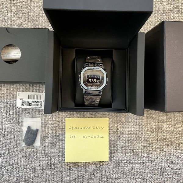 [WTS] Casio G-Shock GWM-B5000TCF-2 “Blue Camo” Fully Titanium Sauare ...