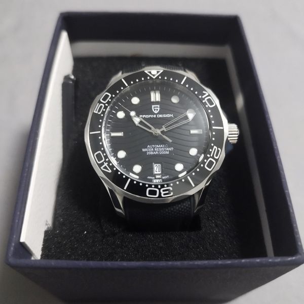 Pagani Design Seamaster Homage Black Dial Black bezel | WatchCharts ...