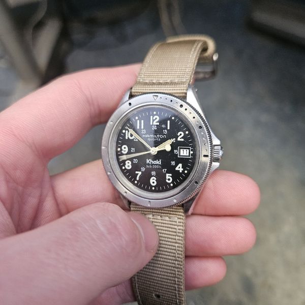 VINTAGE HAMILTON KHAKI SUB 330FT 9859 QUARTZ | WatchCharts Marketplace