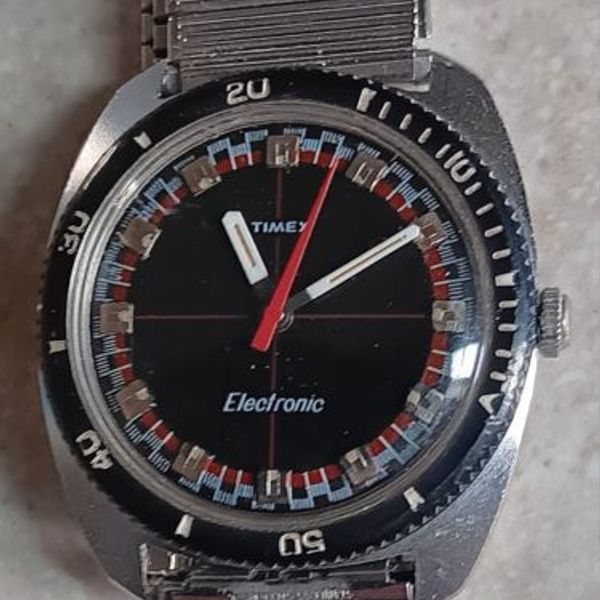 Vintage Timex Electric Rally Dial Crosshair New Battery | WatchCharts ...