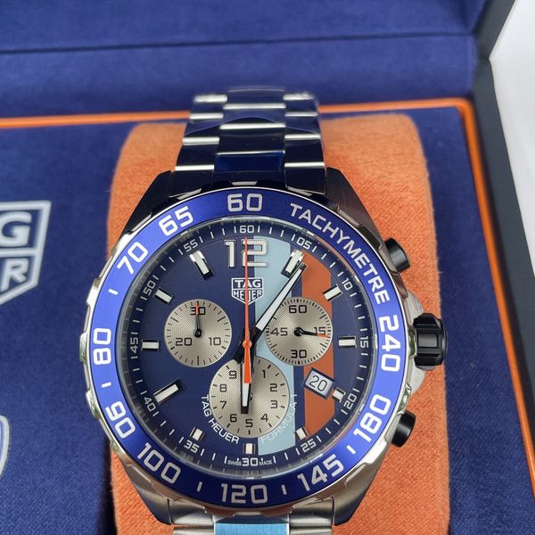 Tag Heuer Formula 1 X Gulf Special Edition Men's Watch CAZ101AT.BA0842 ...