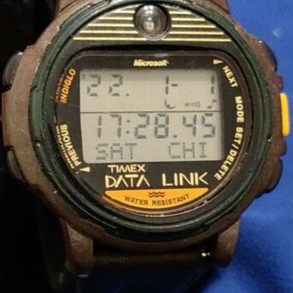 Vintage Collectible Timex Microsoft Datalink Pda Men's Watch | WatchCharts