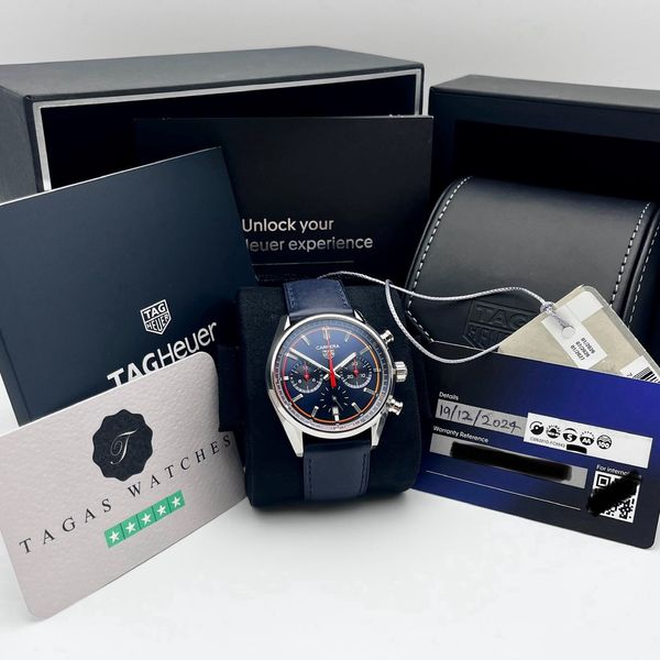 Tag Heuer Carrera Chrono TH20-00 42mm Blue (CBN201D) 2024, Box, Papers ...