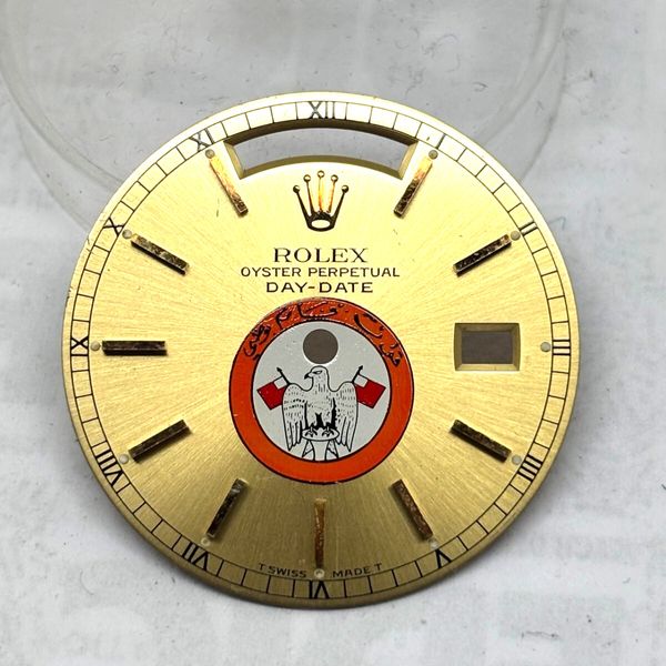 Original Vintage Rolex DayDate Military Air Force Saudi Arabia UAE Gold ...