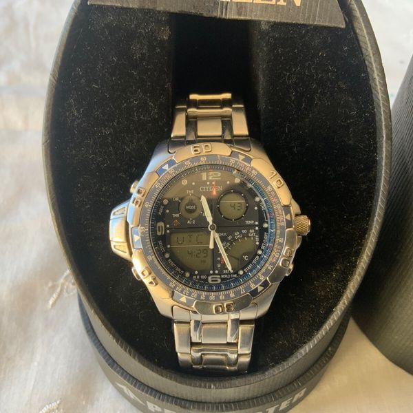 Citizen Promaster Wingman C720-S007283 100m WR Temp World/Time Rare ...
