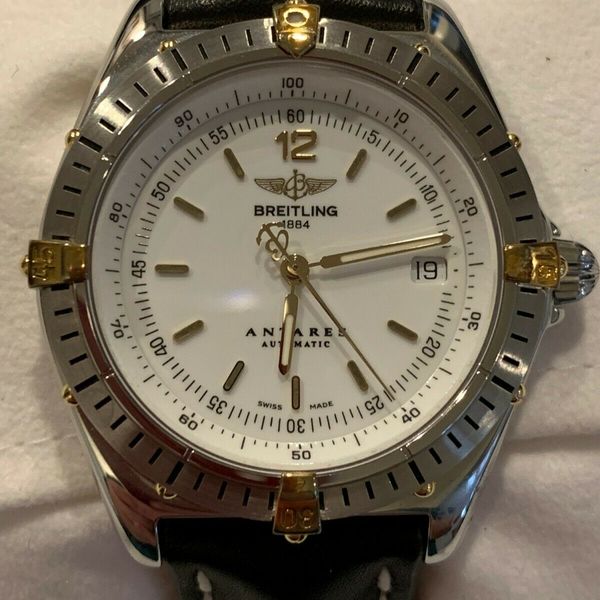 Breitling Antares B10048 Automatic Gold & Stainless W/Box & Papers ...