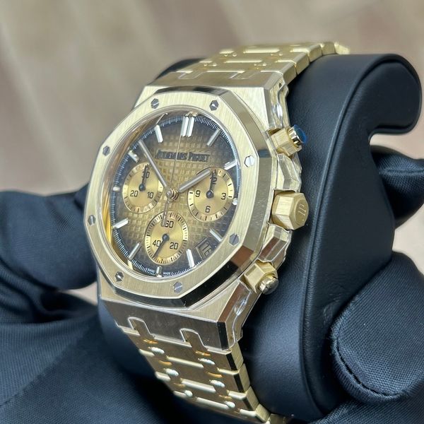 Audemars Piguet Royal Oak Chronograph 41 Frosted Yellow Gold 26240BA.OO ...