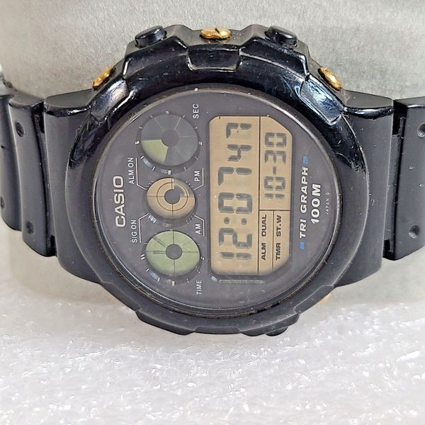Vintage Casio TGW-10 Model 827 Casio TRI Graph Watch 100M | WatchCharts ...