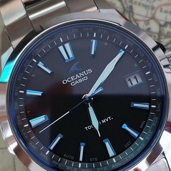 Casio OCEANUS OCW-S100-1AJF Titanium Solar powered - radio controlled - full set | WatchCharts