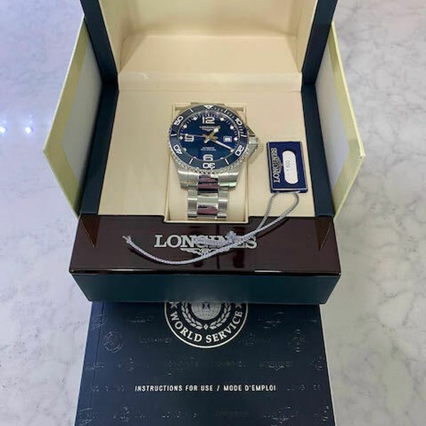 Longines Hydroconquest Blue Dial Automatic Men's Dive Watch L37824966 ...