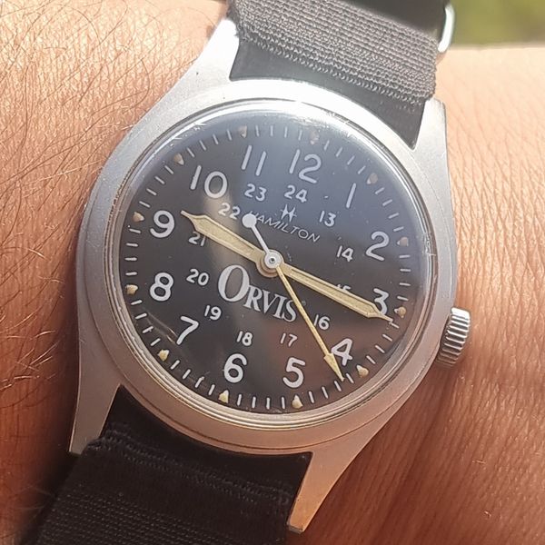 Vintage Hamilton Military Watch,Hamilton Orvis Watch,vintage Hamilton ...