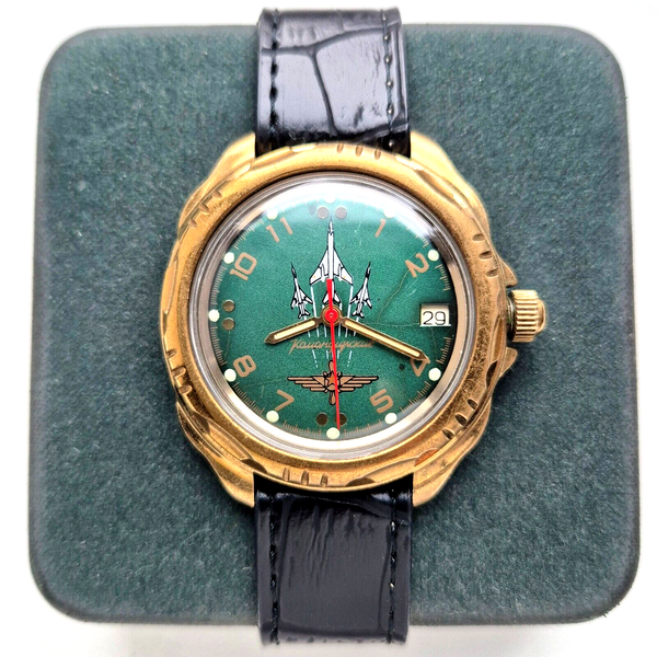 Vintage USSR Vostok Amphibia 2414A SU diver military soviet 17 jewels ...