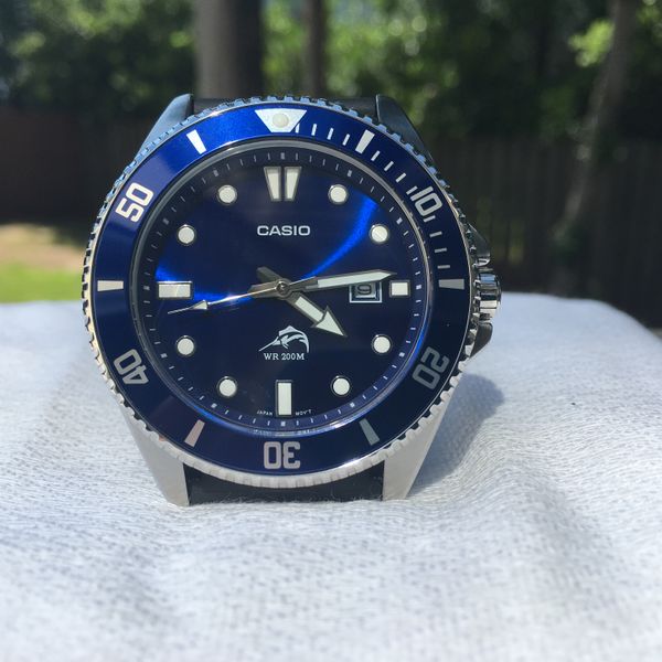 Casio MDV-106B-2 Blue Duro Marlin, like new, very good condition, CONUS ...