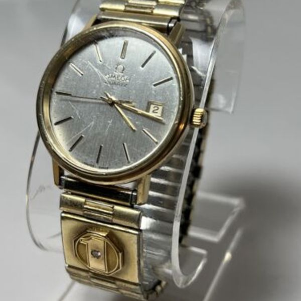 Swiss Omega Men's 7 Jewel Quartz Gold Plate Watch Cal. 1342 Ref. 8642 ...