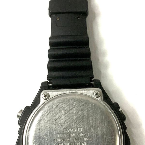 CASIO Electro DW-290-T (1189) Black Digital Watch For Parts ...