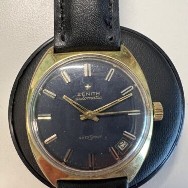 Zenith AutoSport 2562 Men's Automatic Watch 20 Micron Gold Filled 1970s ...