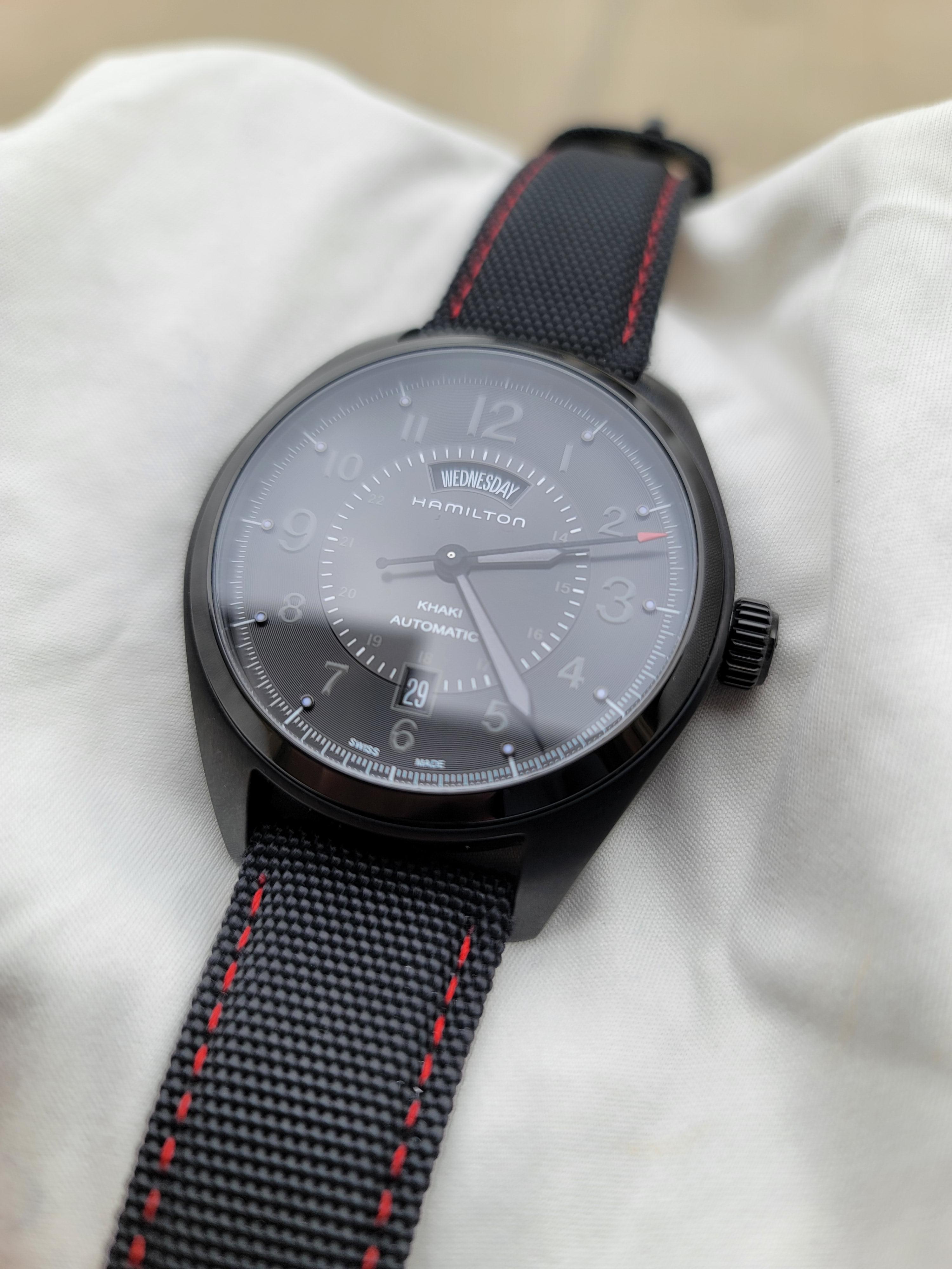 [WTS] Hamilton Khaki Field Day Date Auto | PVD Black | H70695735 ...