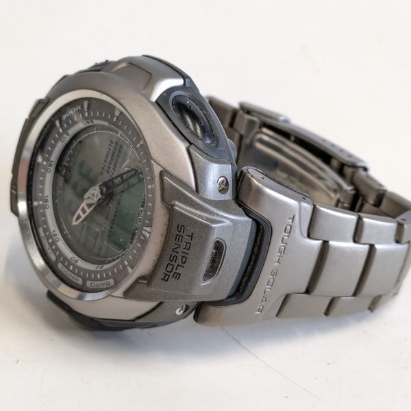 Casio Pro Trek Men's Watch PRG-601 Water Resistant 10 Bar Stainless ...