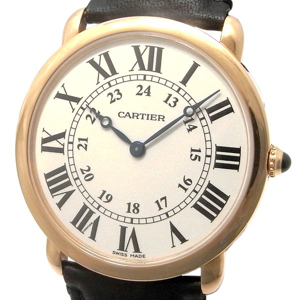 "Men's" [Used] Cartier Rondo Louis Cartier Manual winding K18PG Back ...
