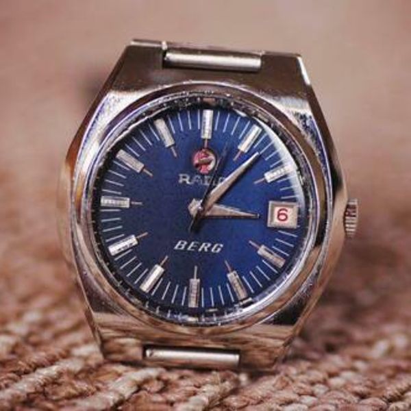 RADO BERG Men's Automatic Watch Vintage 80s Cut Glass | WatchCharts
