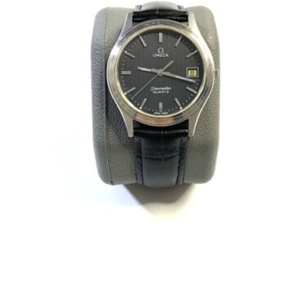 Vintage Omega Seamaster Cal 1425 Black Dial Stainless Steel Menâ s ...