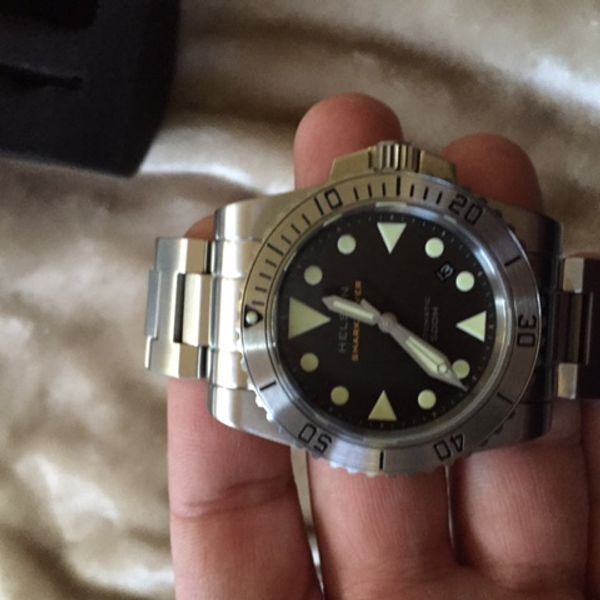 FS: Helson Shark Diver 40mm Grey, date, ss bezel | WatchCharts