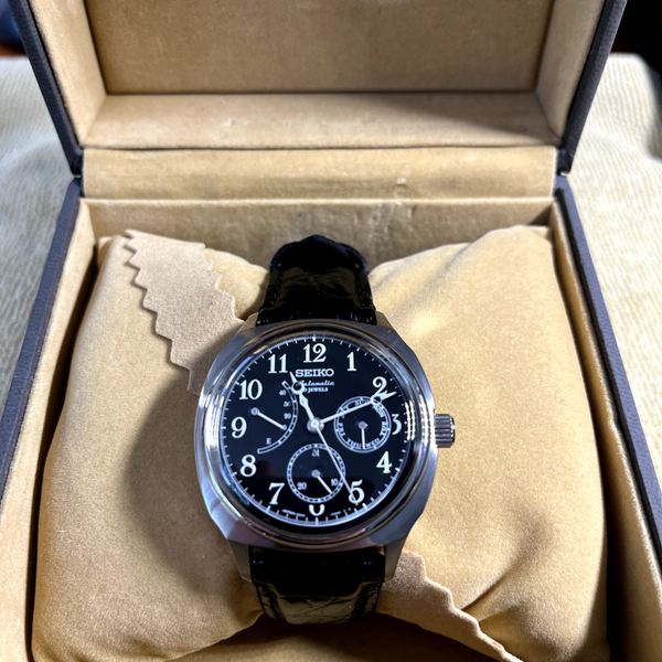 Seiko SARC011 6R20 Black Enamel Dial Automatic 38mm | WatchCharts ...