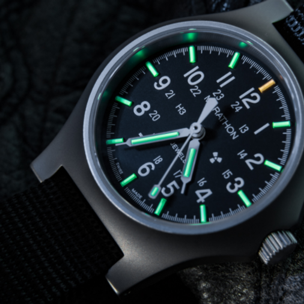 Marathon WW194003SS Black Men's Watch - No Government Marking ...