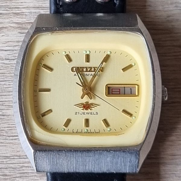 RARE Vintage 1970s Citizen Automatic 21 Jewels TV Case Watch 100% ...