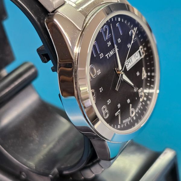 New Working Timex Indiglo South Street 24-Hour Men's Calendar ...