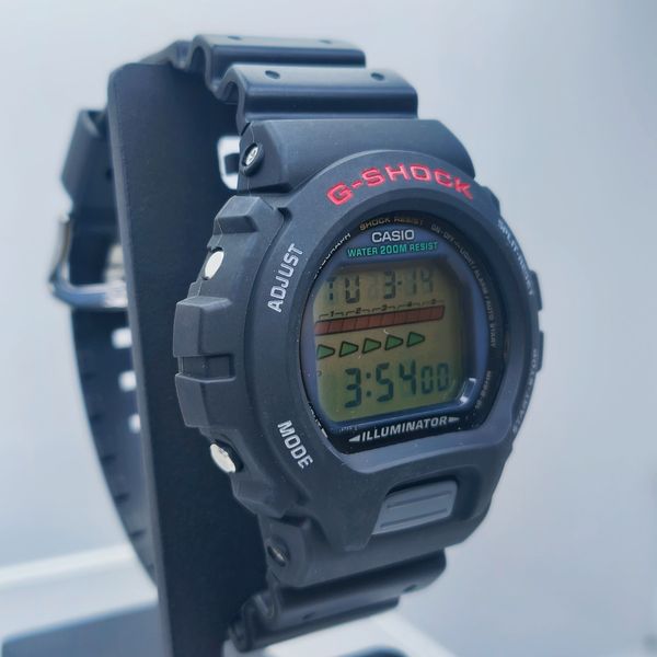 Vintage Casio G Shock DW-6600-1V ILLUMINATOR 1199 Mod (1994) Men Watch ...