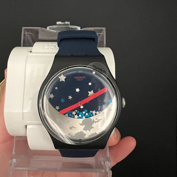 BNIB Swatch Watch Moon Night SUOZ236 | WatchCharts Marketplace