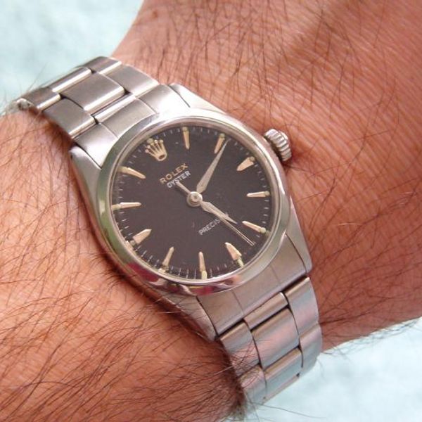 1962 rolex oyster precision black dial ref.6430 | WatchCharts Marketplace