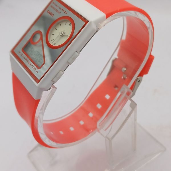 Retro Vintage NEW. CASIO FILM WATCH RED. FS-03 - Full Working Order ...
