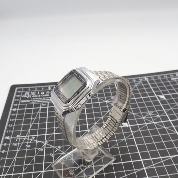 Casio A178W Digital Watch Stainless Steel Alarm Chrono 10-Year Battery ...