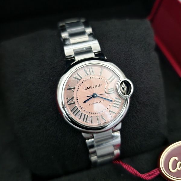 Cartier Ballon Bleu W6920100 Pink Dial Automatic Ladies Watch 33mm 2026 ...