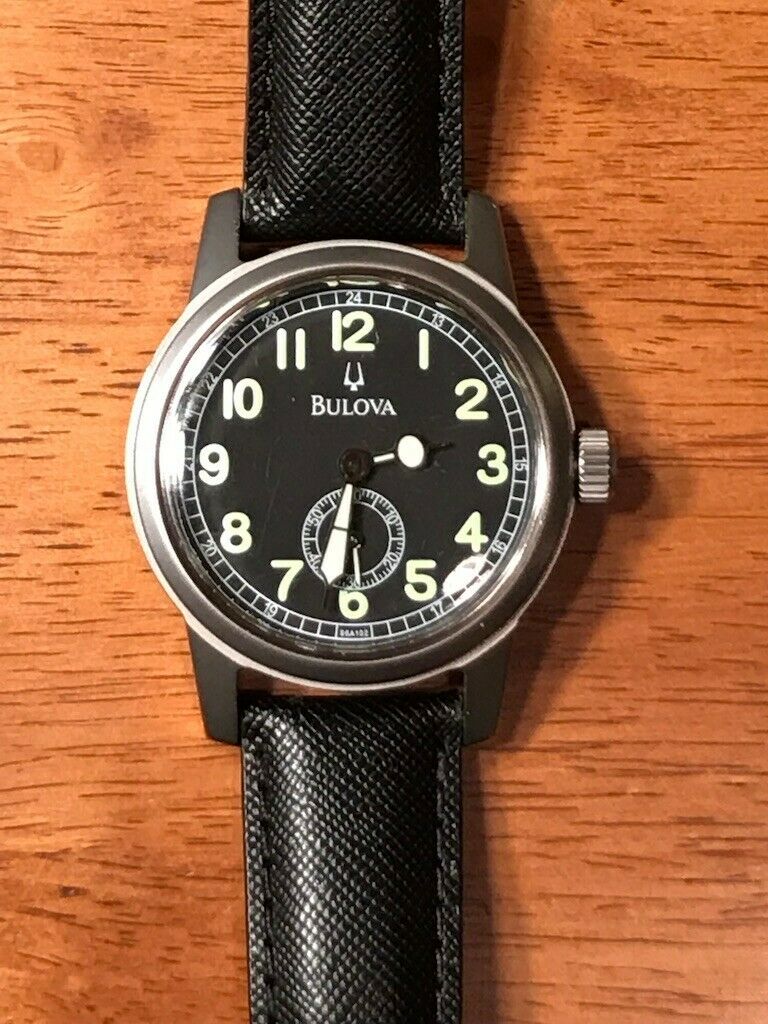 Bulova Ltd Edition “Hack” WWII 1940s military-style wristwatch (96A102 ...