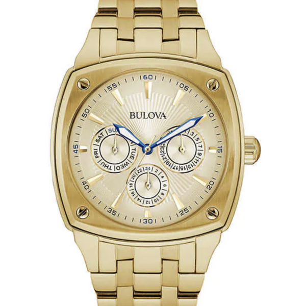 Bulova Gold-Tone Stainless Steel Men's Watch (97C105) | WatchCharts ...