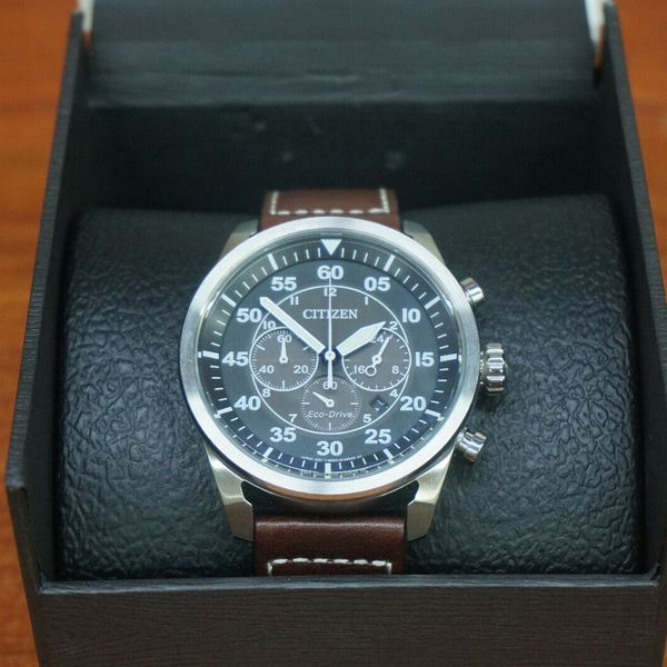 New Citizen Eco Drive B620-S097240 Mens Aviator Wristwatch / box ...