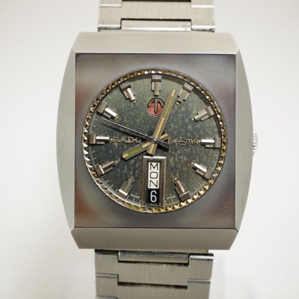 Rado Diastar Watch Automatic Men's 36mm Square Swiss Made Vintage Date ...