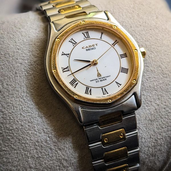 [wts] 1990's vintage Seiko Cadet aka "Cartier Santos-style " 7N01-6000 ...