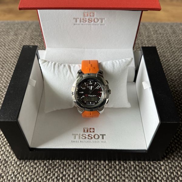 Tissot T Touch II Titanium Quartz Smart Watch T047420 Crystal Glass ...