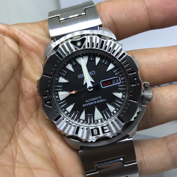 Seiko 2nd gen black monster srp307 | WatchCharts Marketplace