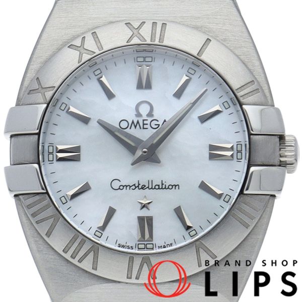 Omega Constellation Double Eagle Shell 1581.70 SS Ladies White Shell ...