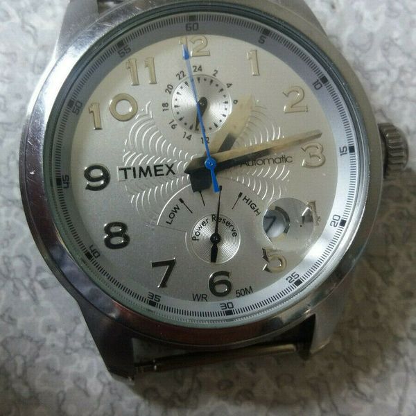 Timex Automatic Watch - WR 50m w/ Power Reserve & 24h Sub-Dial working ...