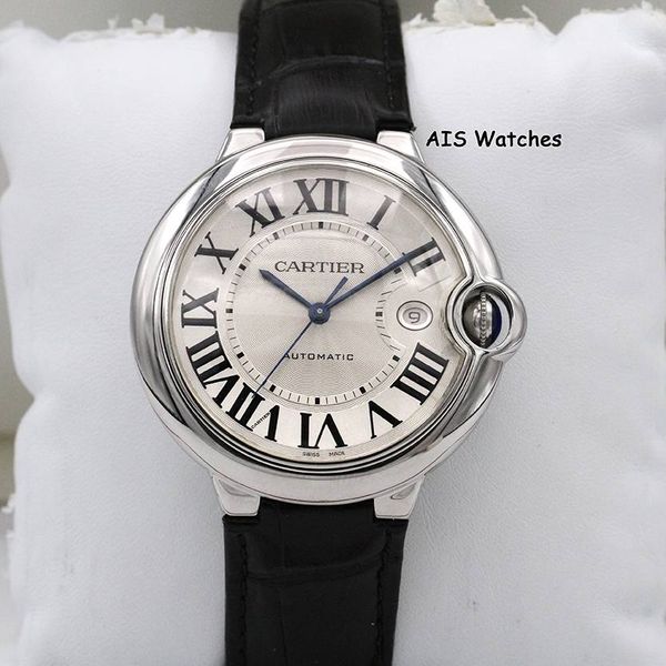 FSOT: Cartier Ballon Blue de Cartier 42MM W69016Z4 Automatic SS Silver ...