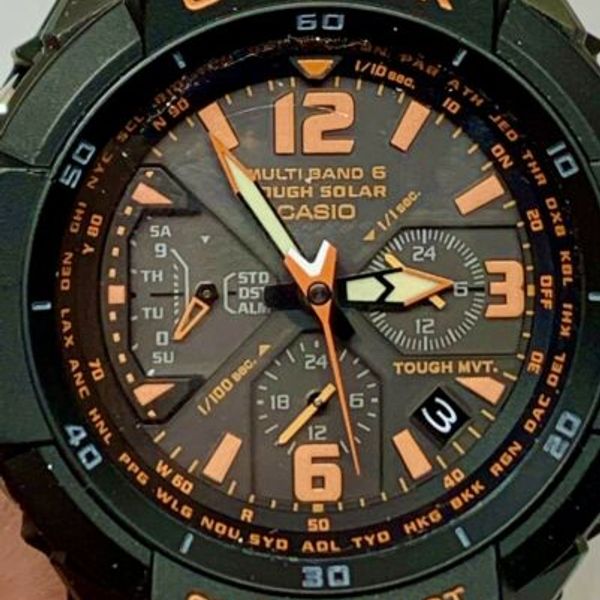 Casio G-Shock Limited Edition Solar Watch GW3000B Aviator with Resin ...