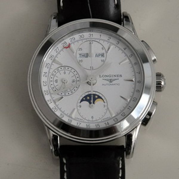SOLD- Longines Flagship Chronograph Moonphase | WatchCharts