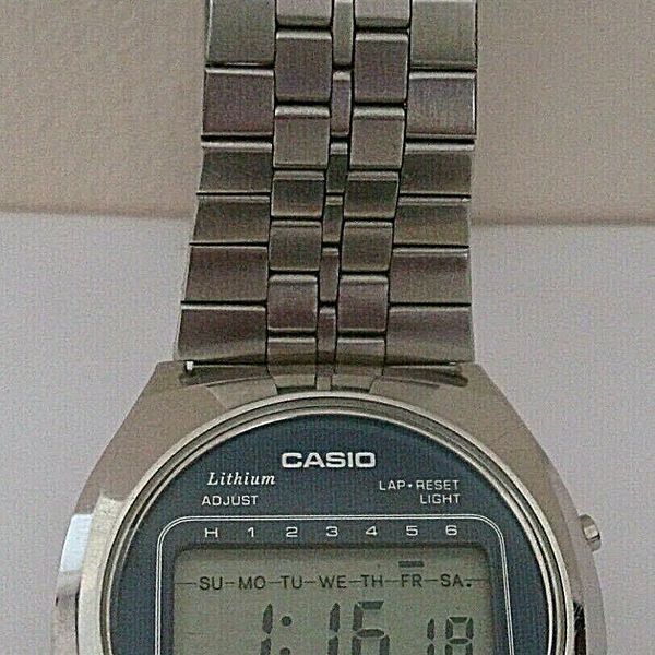 VINTAGE RARE GENTLEMAN'S 1977 CASIO MODEL 95QR-31 DIGITAL BRACELET ...