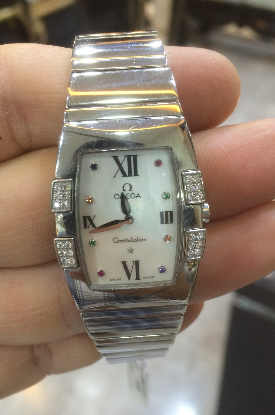 FS: Omega Constellation Quadrella 1586.79 Diamond Mother of Pearl ...